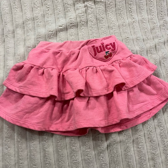 Juicy Couture | Bottoms | Juicy Couture Pink Ruffle Cherry Print Skirt ...